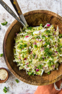 Simple Cabbage Salad Recipe | YellowBlissRoad.com
