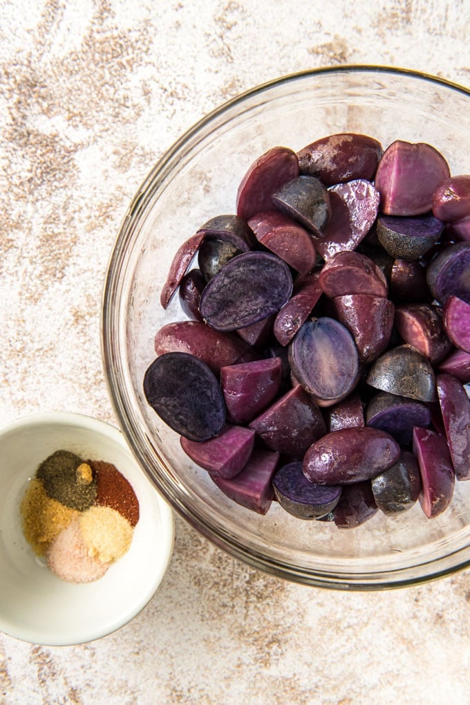 how to cook vitelotte potatoes