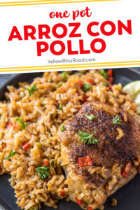 Arroz con Pollo (Spanish Chicken and Rice) | YellowBlissRoad.com