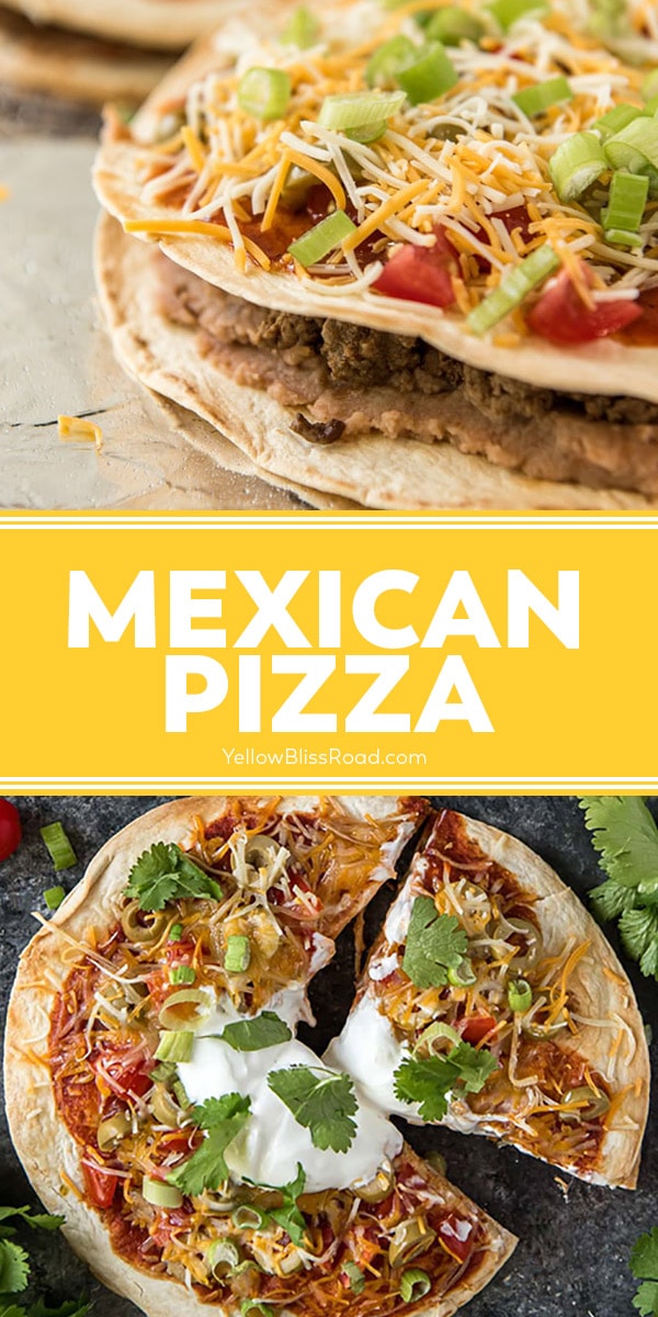 Easy Homemade Mexican Pizzas | YellowBlissRoad.com