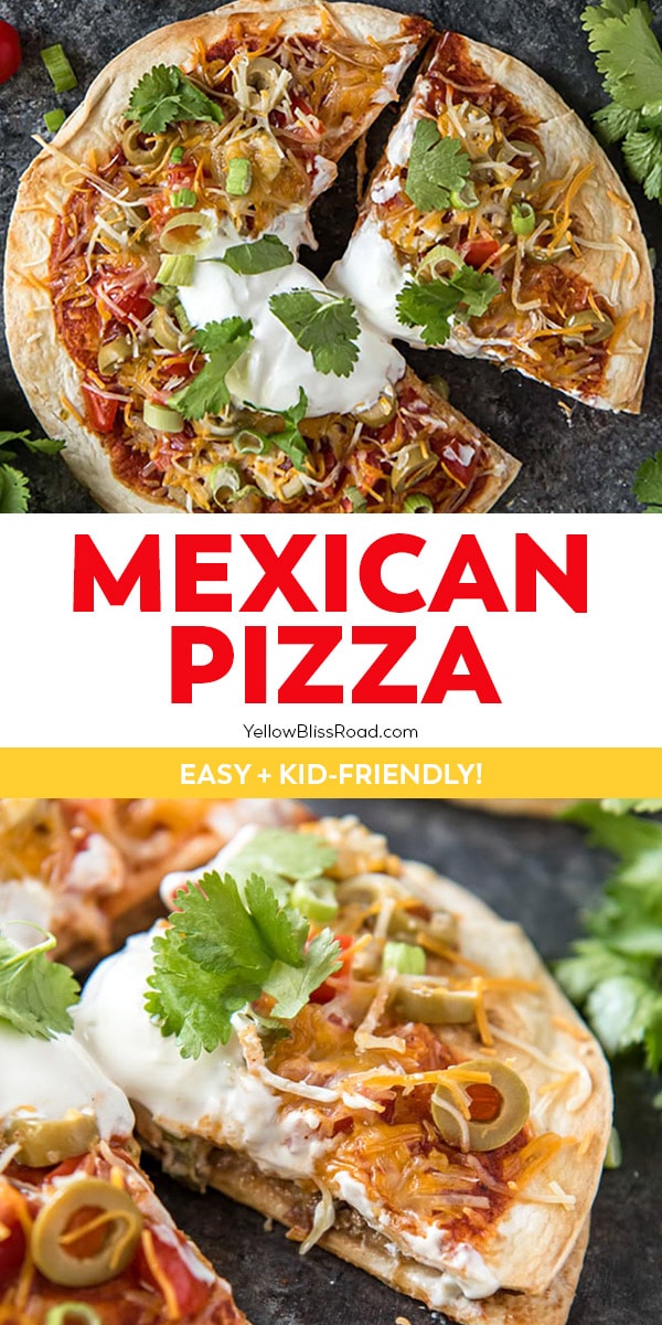 Easy Homemade Mexican Pizzas | YellowBlissRoad.com