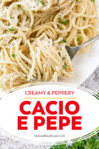 Creamy Cacio e Pepe Recipe | YellowBlissRoad.com
