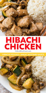 Easy Hibachi Chicken & Vegetables at Home | YellowBlissRoad.com