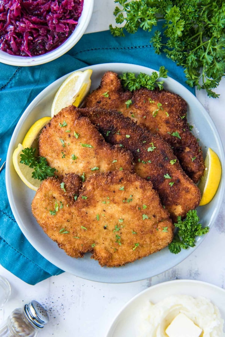 The Best Crispy Chicken Schnitzel | YellowBlissRoad.com