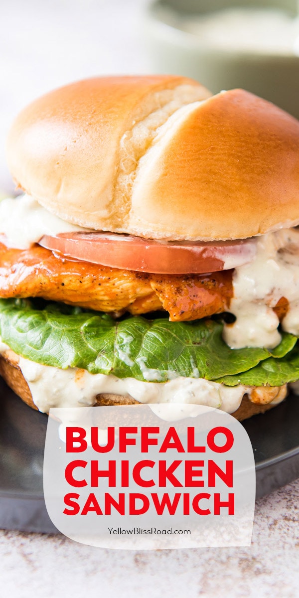 The Best Buffalo Chicken Sandwich | YellowBlissRoad.com