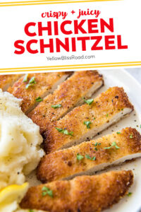 The Best Crispy Chicken Schnitzel | YellowBlissRoad.com