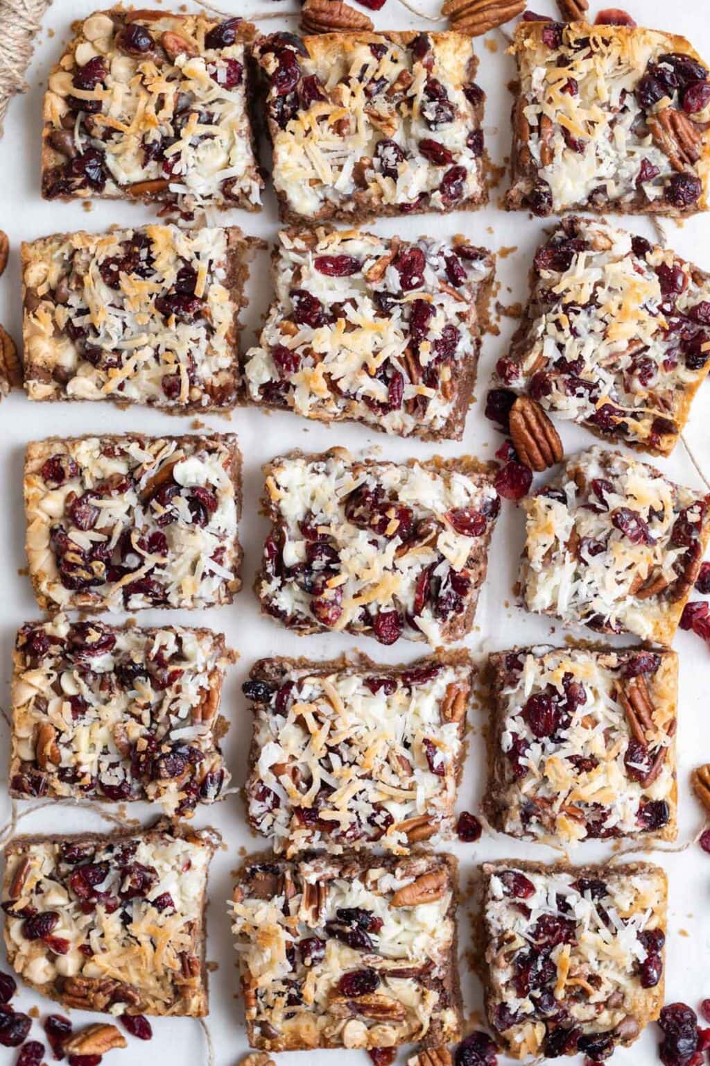 7 Layer Cranberry Chocolate Magic Bars - Yellow Bliss Road