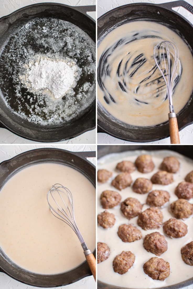 Easy Meatballs and Gravy Recipe | YellowBlissRoad.com
