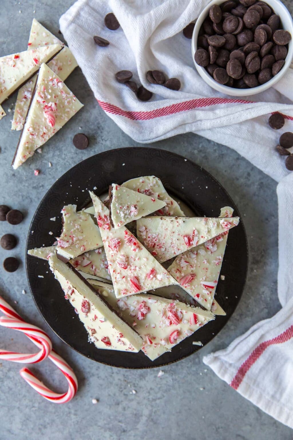 Easy Peppermint Bark Candy Recipe | YellowBlissRoad.com