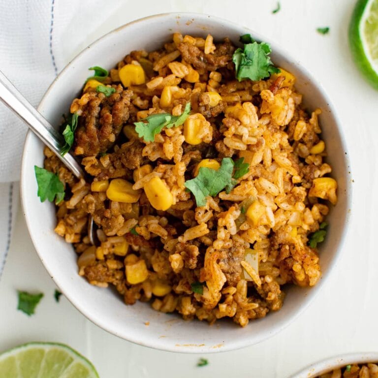 Easy One Pan One Pan Mexican Fried Rice | YellowBlissRoad.com