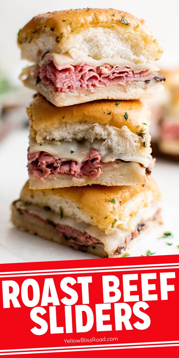 Easy Baked Roast Beef Sliders | YellowBlissRoad.com