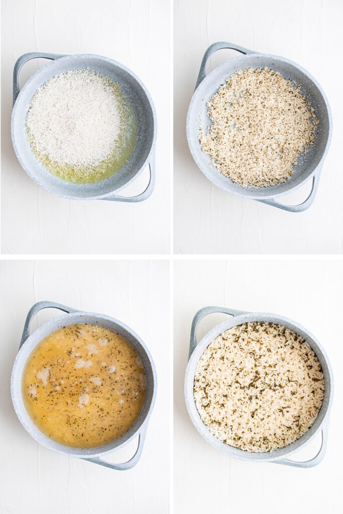 Seasoned Rice with Herbs and Garlic - Yellow Bliss Road