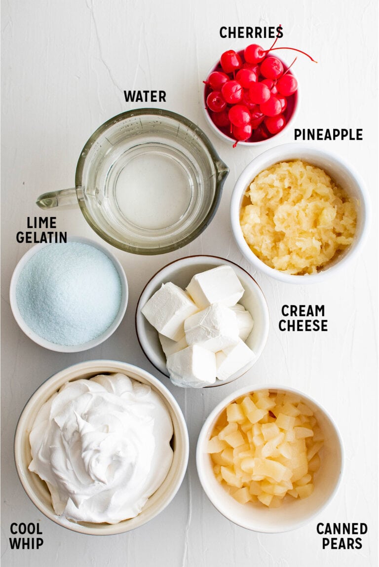 Creamy Dreamy Green Jello Salad | YellowBlissRoad.com