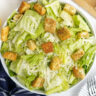 Caesar Salad Recipe (no anchovies) | YellowBlissRoad.com