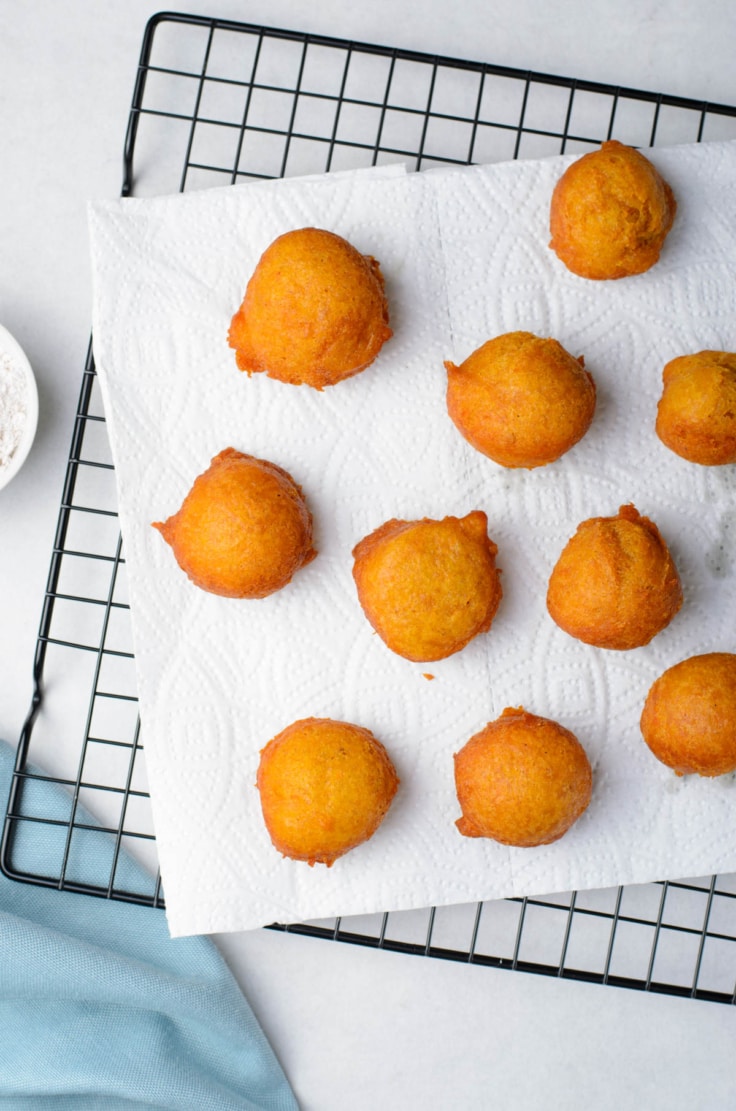 Fluffy, Crispy Pumpkin Fritters | YellowBlissRoad.com