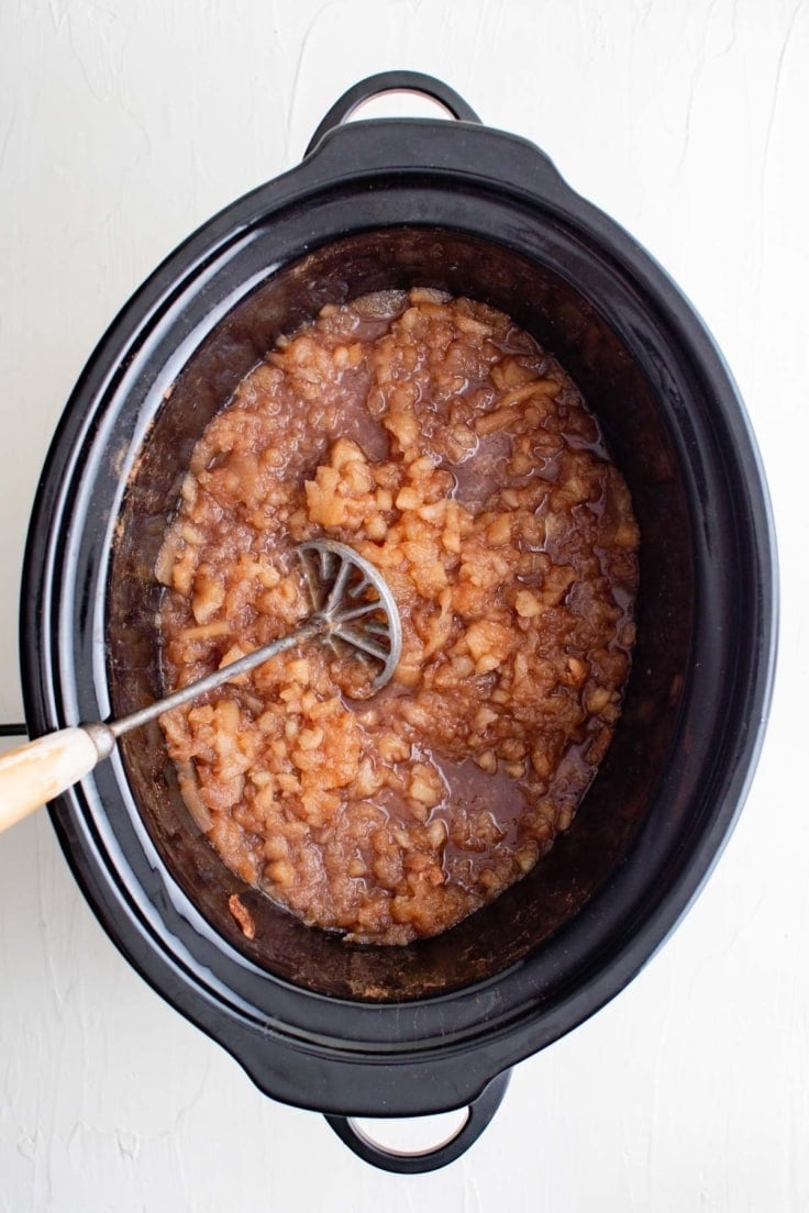 Homemade Slow Cooker Applesauce - Yellow Bliss Road