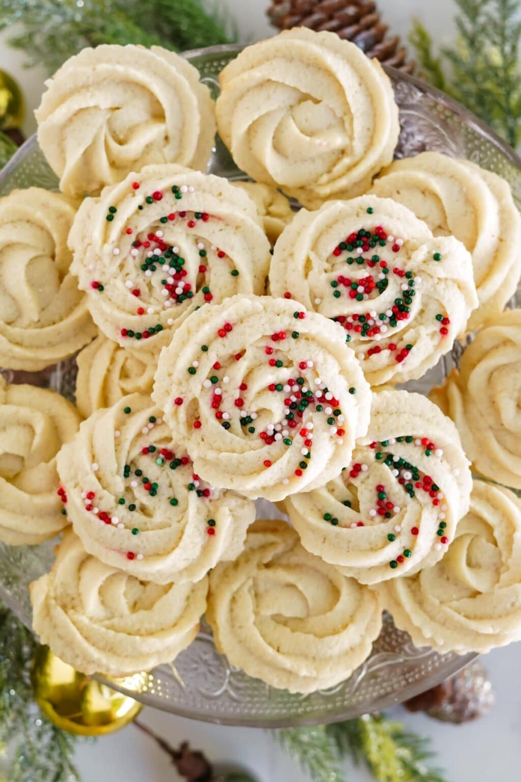 Butter Cookies with Sprinkles | YellowBlissRoad.com