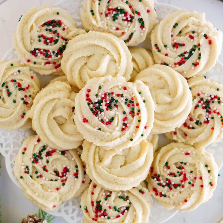 Butter Cookies with Sprinkles | YellowBlissRoad.com