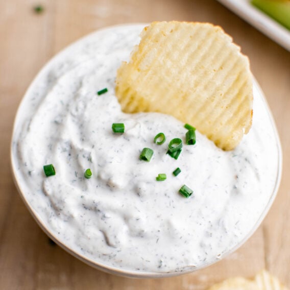 Creamy Potato Chip Dip | YellowBlissRoad.com