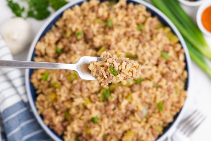 One Pot Dirty Rice - Yellow Bliss Road