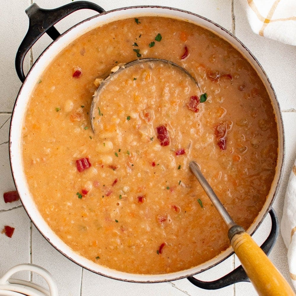 Bacon and Bean Soup Recipe - Yellow Bliss Road