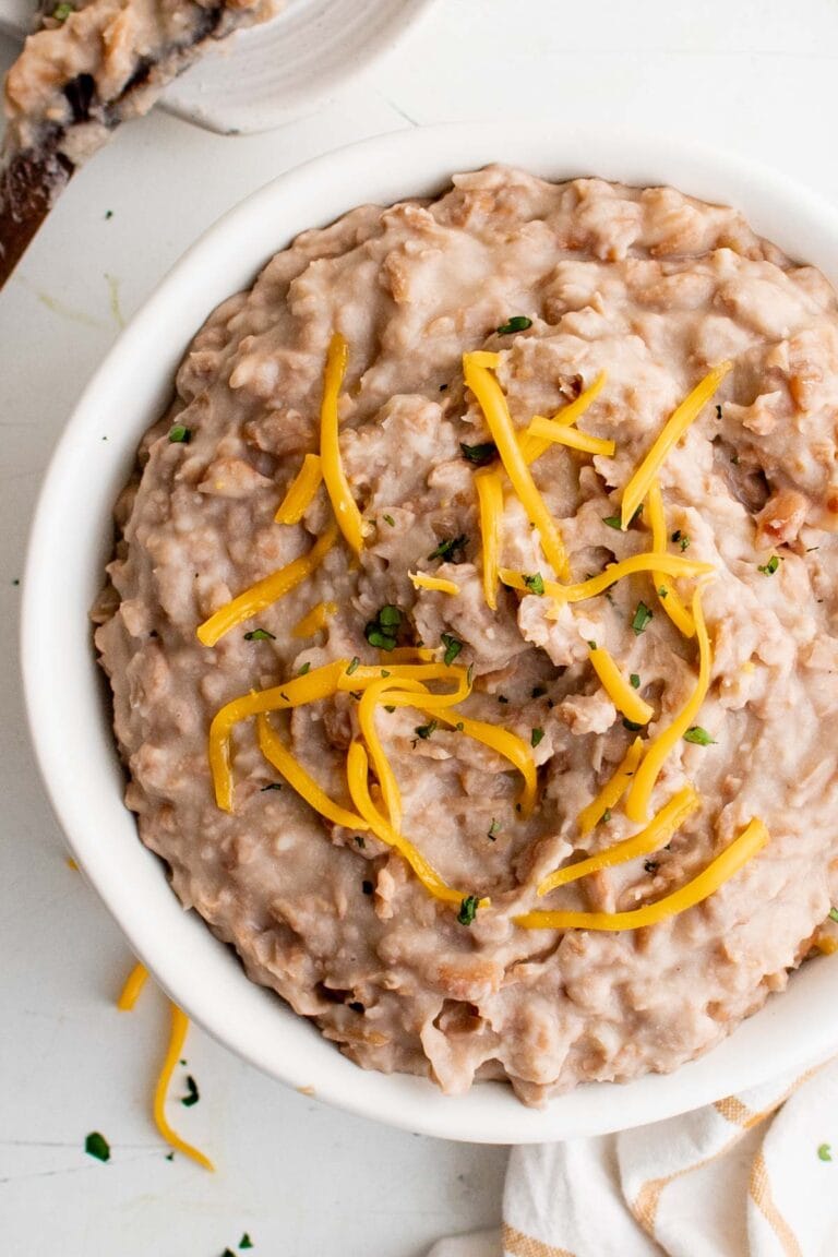 Easy Homemade Refried Beans Recipe | YellowBlissRoad.com