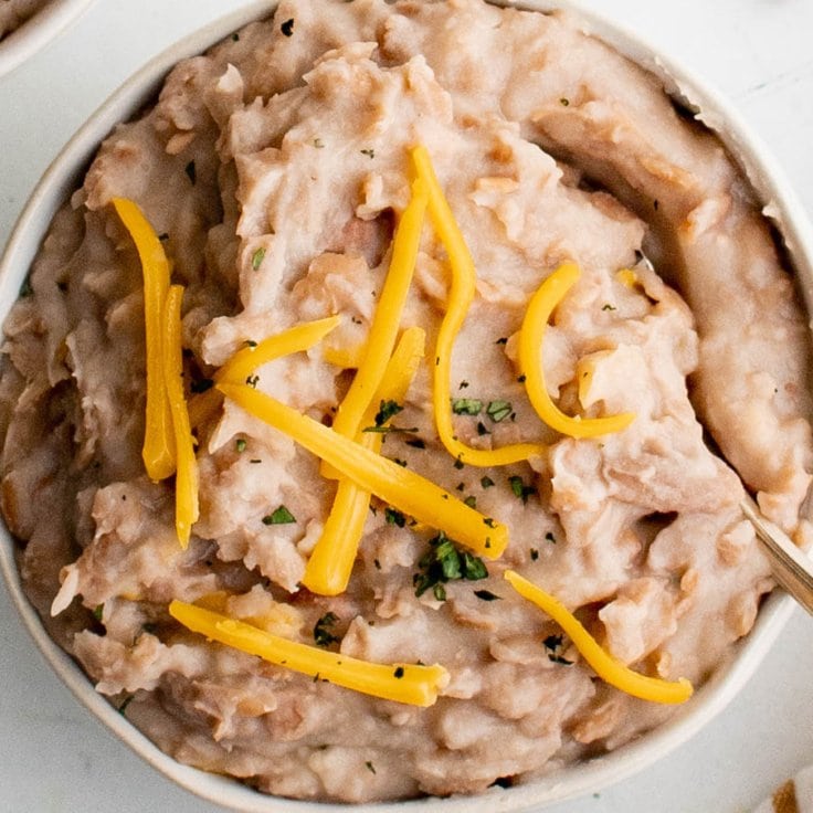 Easy Homemade Refried Beans Recipe | YellowBlissRoad.com