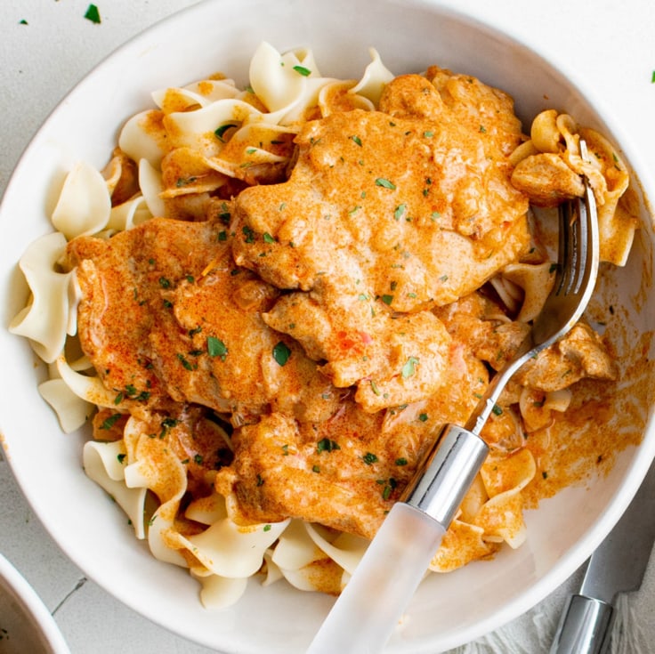 Hungarian Chicken Paprikash Recipe | YellowBlissRoad.com