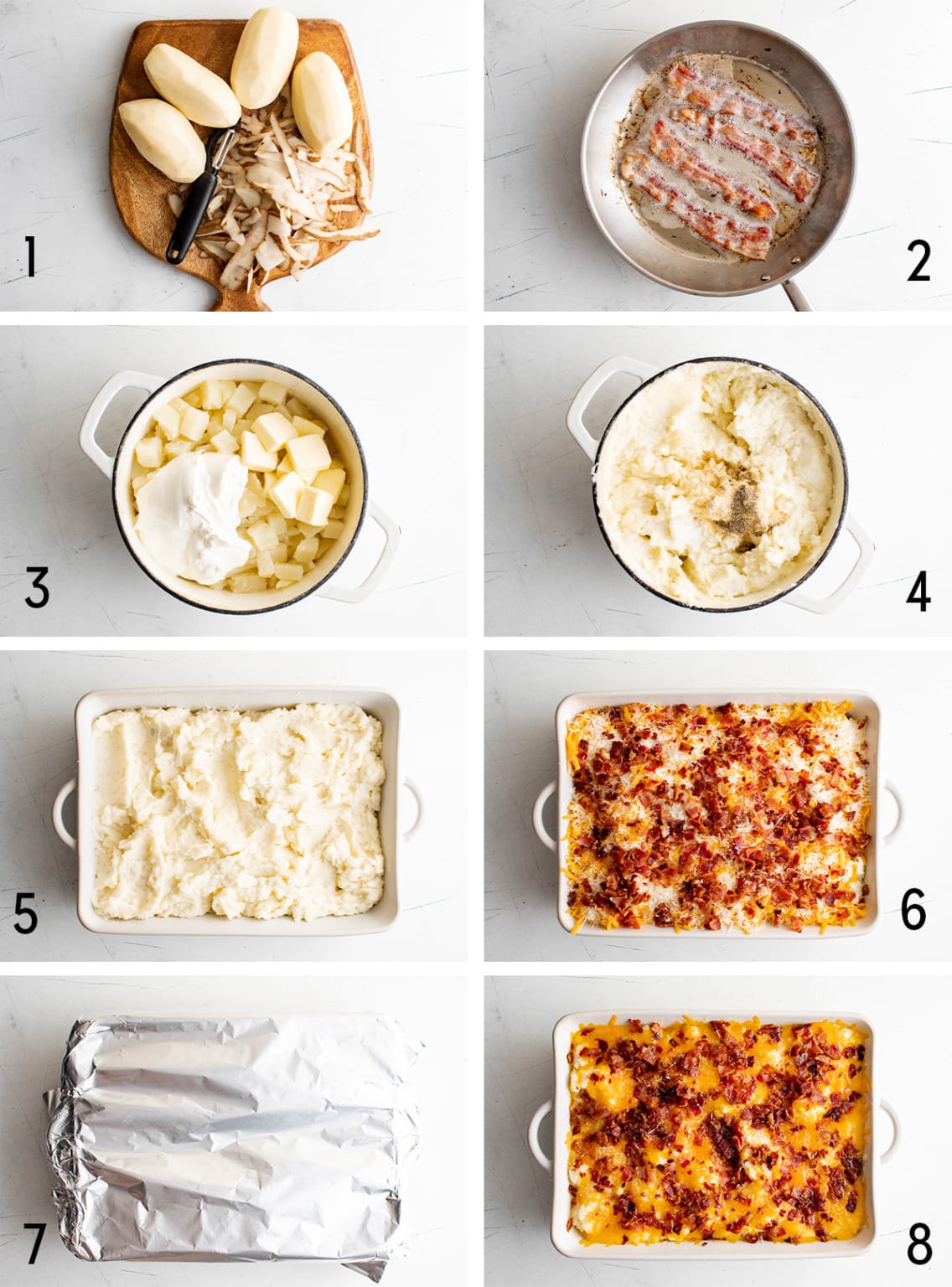 Loaded Mashed Potatoes Casserole | YellowBlissRoad.com