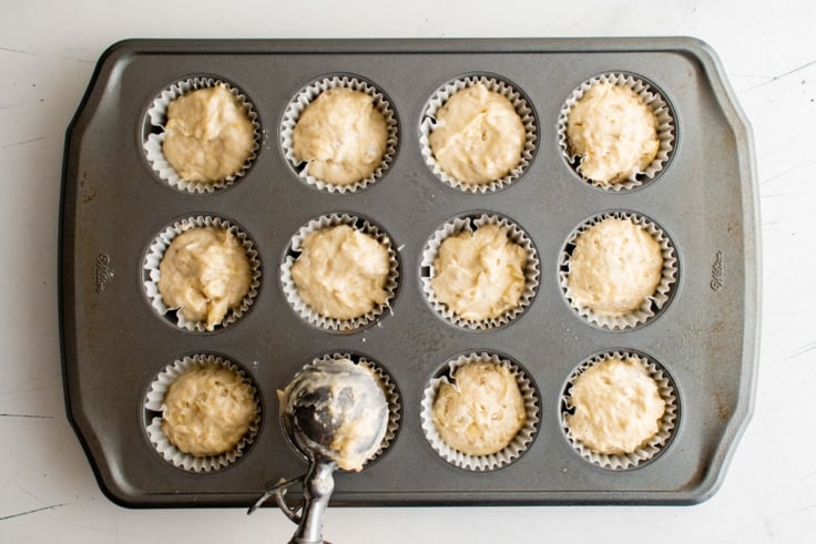 Sour Cream Banana Muffins - Yellow Bliss Road