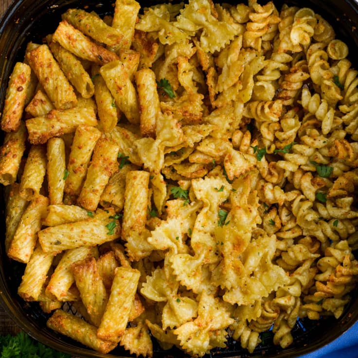 Air Fryer Pasta Chips - Yellow Bliss Road