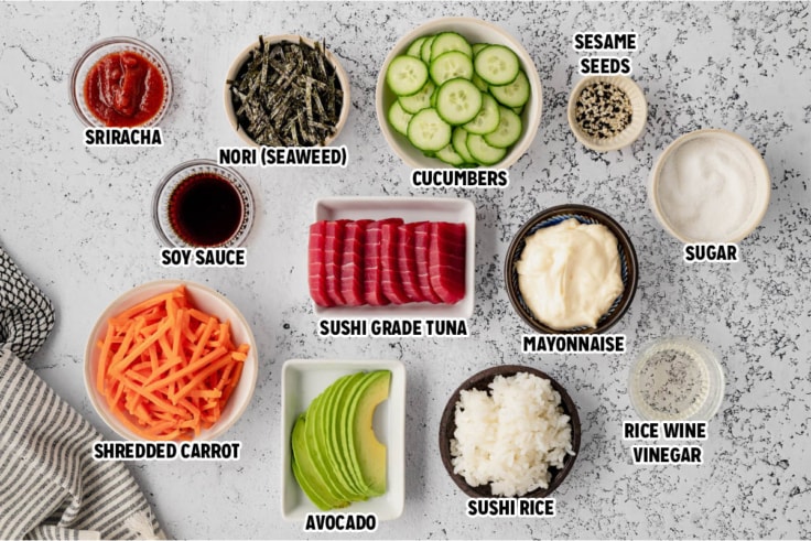 Ahi Tuna Sushi Bowl - Yellow Bliss Road