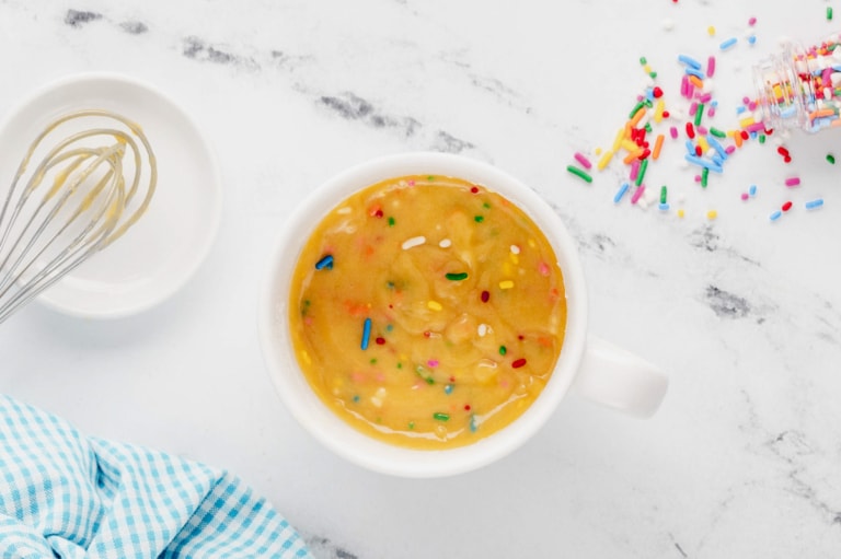 Vanilla Mug Cake - Yellow Bliss Road