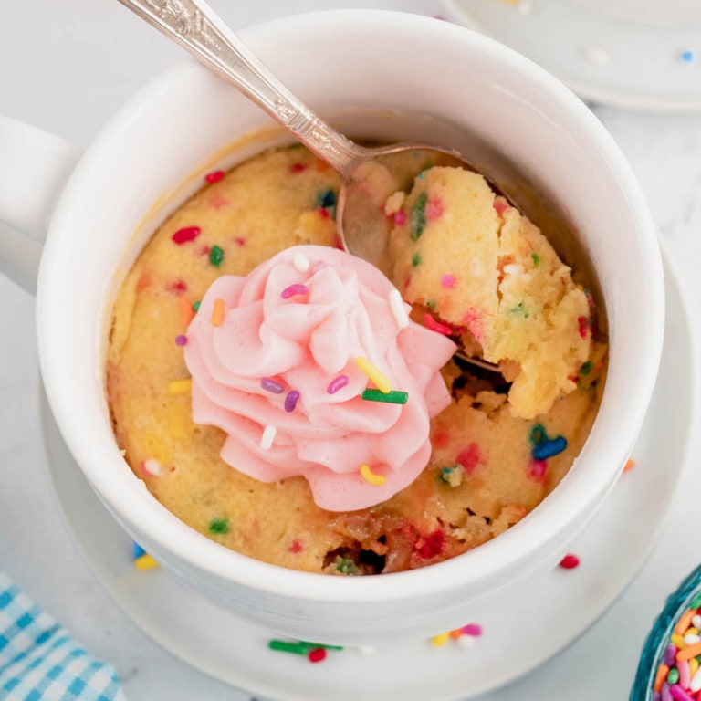 Vanilla Mug Cake - Yellow Bliss Road