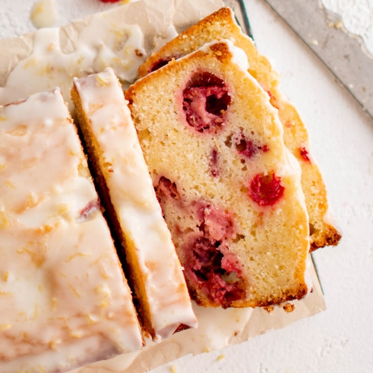 Lemon Raspberry Bread - Yellow Bliss Road