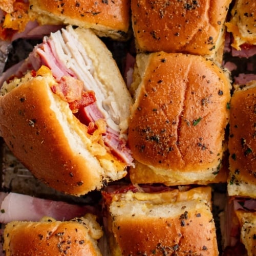 Easy Turkey Sliders with Bacon - Yellow Bliss Road