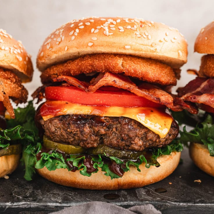 Grilled BBQ Burger - Yellow Bliss Road