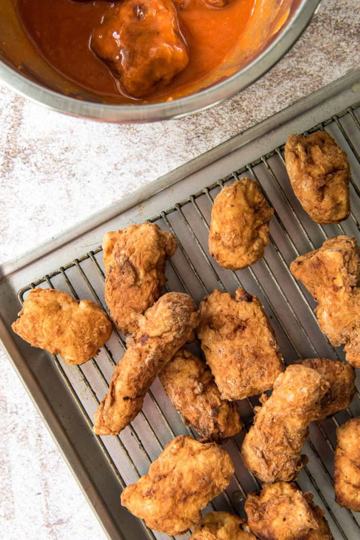 Boneless Buffalo Chicken Wings | Easy Boneless Wings Recipe