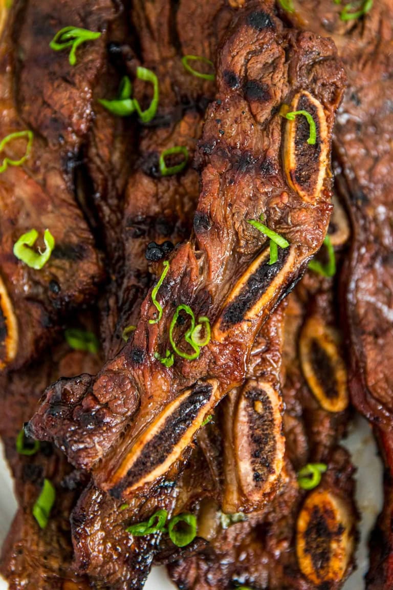 Grilled Korean Short Ribs (Flanken, Kalbi style)