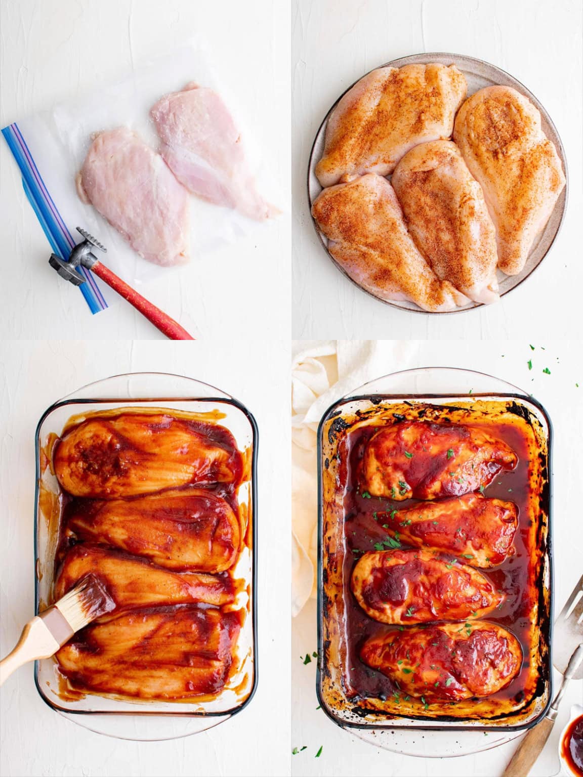Easy Baked BBQ Chicken Breast Recipe (Oven Barbecue Chicken)