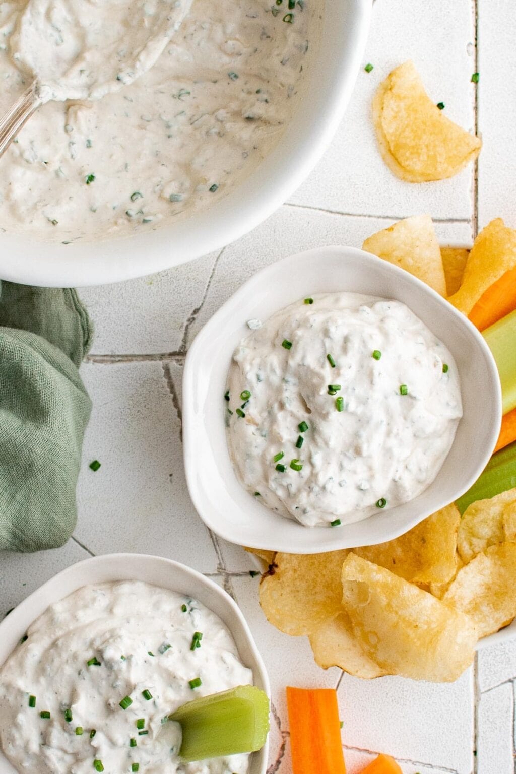 Sour Cream and Onion Chip Dip - Yellow Bliss Road