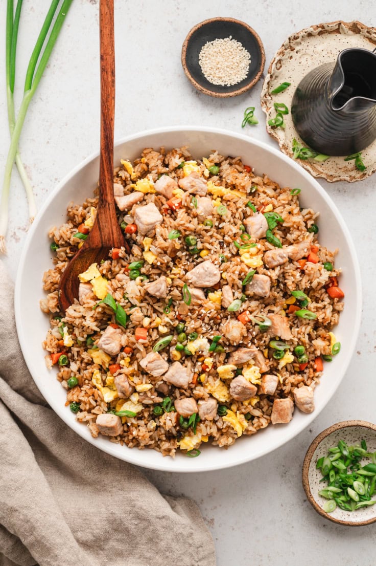 Easy Pork Fried Rice - Yellow Bliss Road