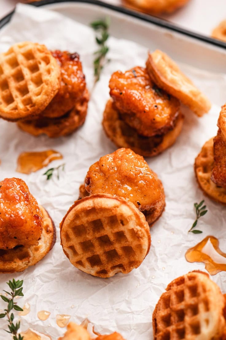 Chicken and Waffle Sliders - Yellow Bliss Road