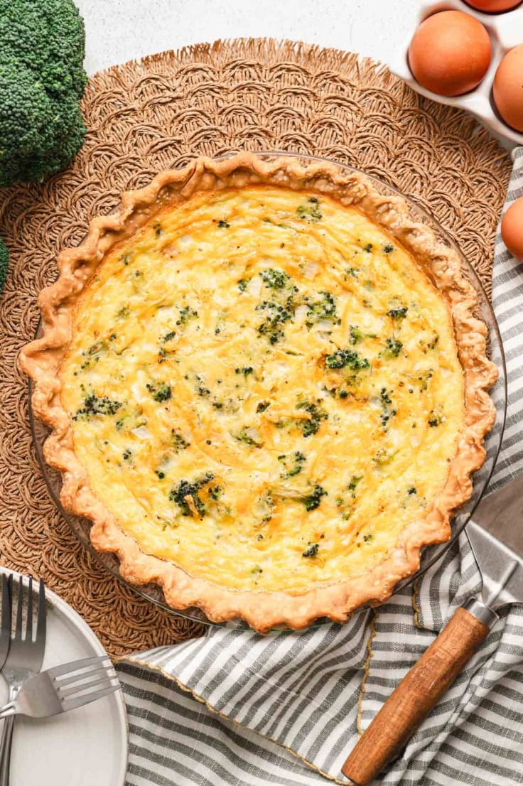 Broccoli Quiche - Yellow Bliss Road