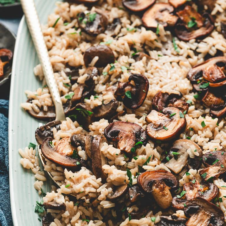 Easy Mushroom Rice {Ready in 45 Minutes} – Yellow Bliss Road