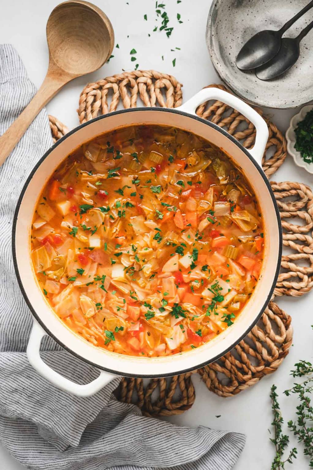 Easy Cabbage Soup {Healthy, Hearty & Ready in 1 Hour} – Yellow Bliss Road